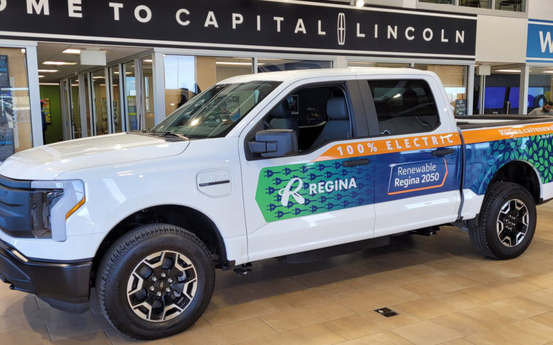 City of Regina puts Ford F-150 Lightning into service