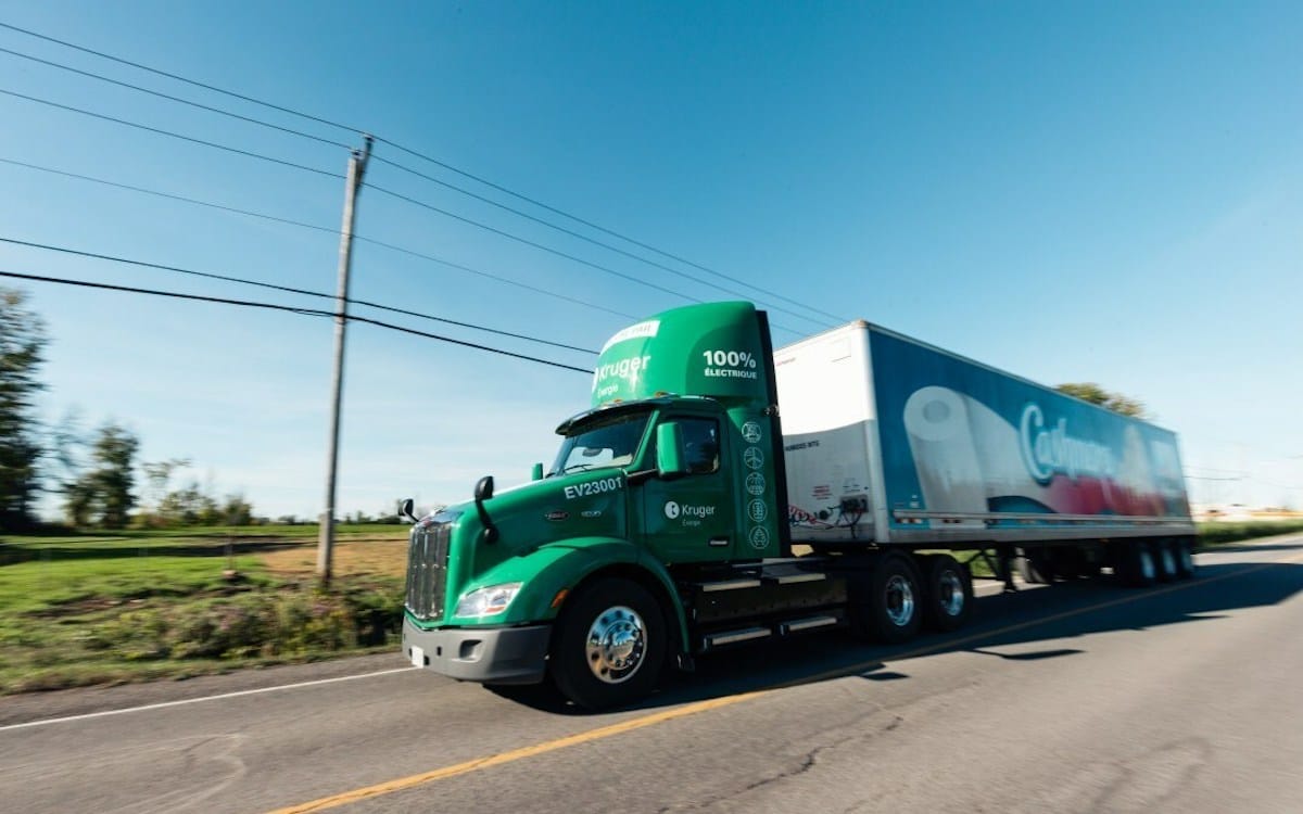 Kruger Energy puts first two electric trucks into service