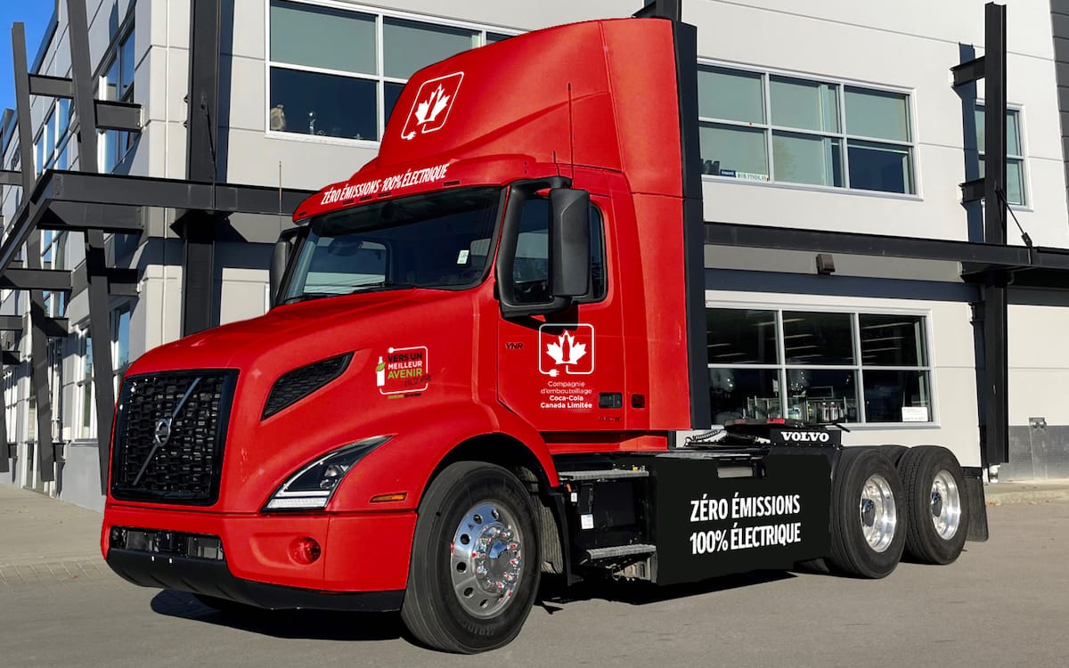 Coke Canada Bottling buys six Class 8 Volvo VNR electric trucks