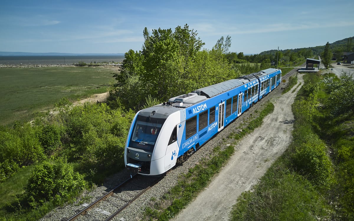 All aboard North America's first hydrogen-powered passenger train