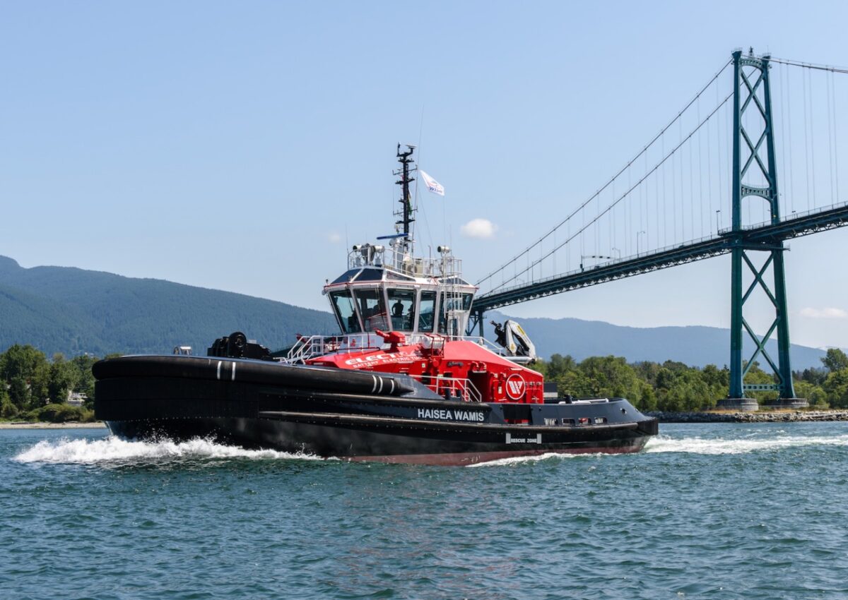 HaiSea Marine debuts Canada’s first all-electric tugboat in B.C.