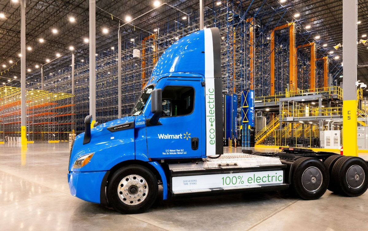 Walmart Canada transitioning fleet with three electric semi trucks