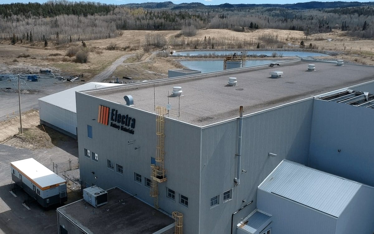Electra secures key funding for Ontario cobalt refinery