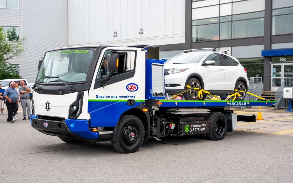 Lion Electric, CAA-Quebec deploy North America's first e-tow truck