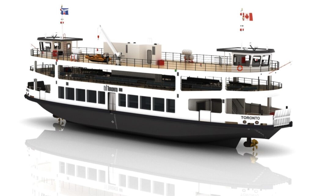 Toronto inks deal for two fully electric ferries for Island trips