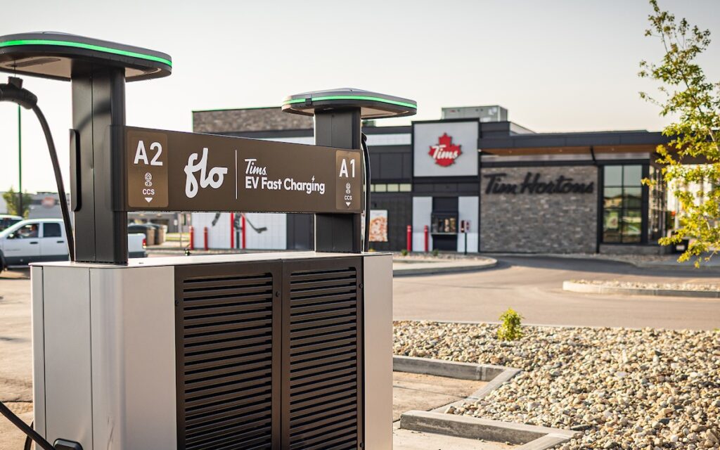 Tim Hortons, FLO to install EV chargers at 100 restaurants by 2028